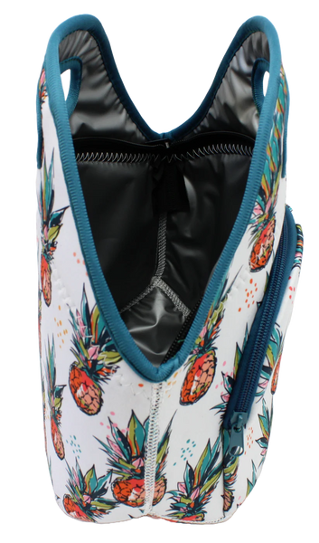 BOG Women's Printed Insulated Zippered Purse-Pineapple